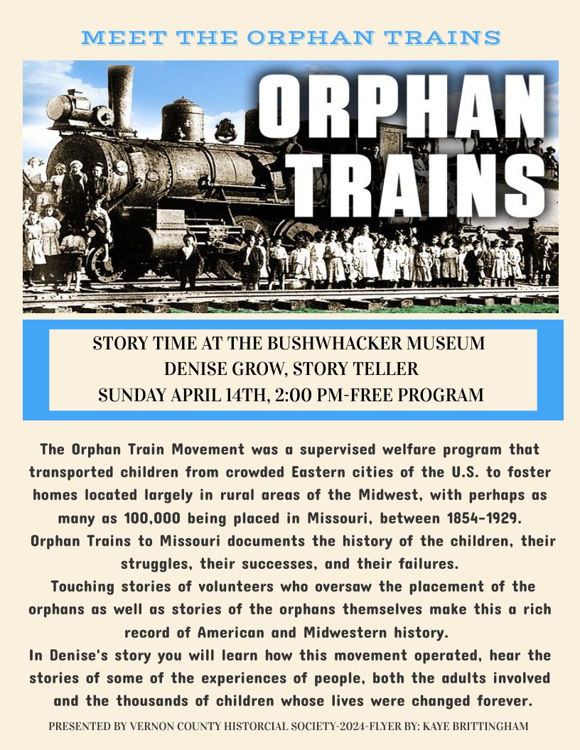 Coming Events and Programs – Bushwhacker Museum